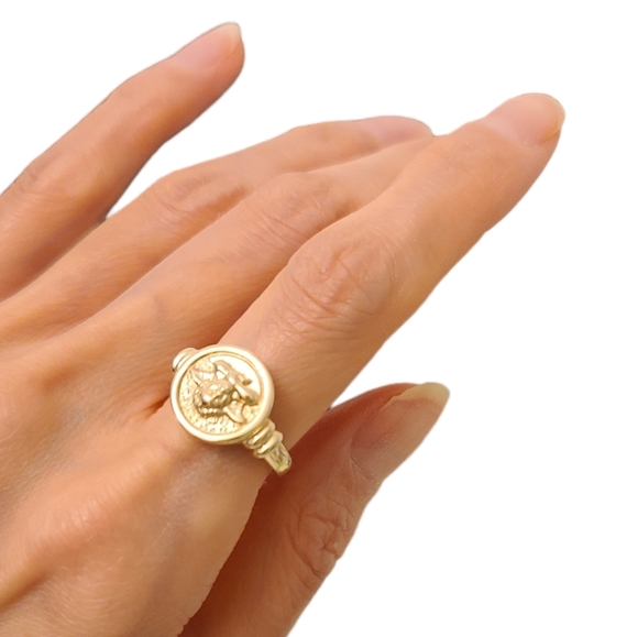 Jewelry | Raphael Angel Cherub Coin Signet Ring | Poshmark